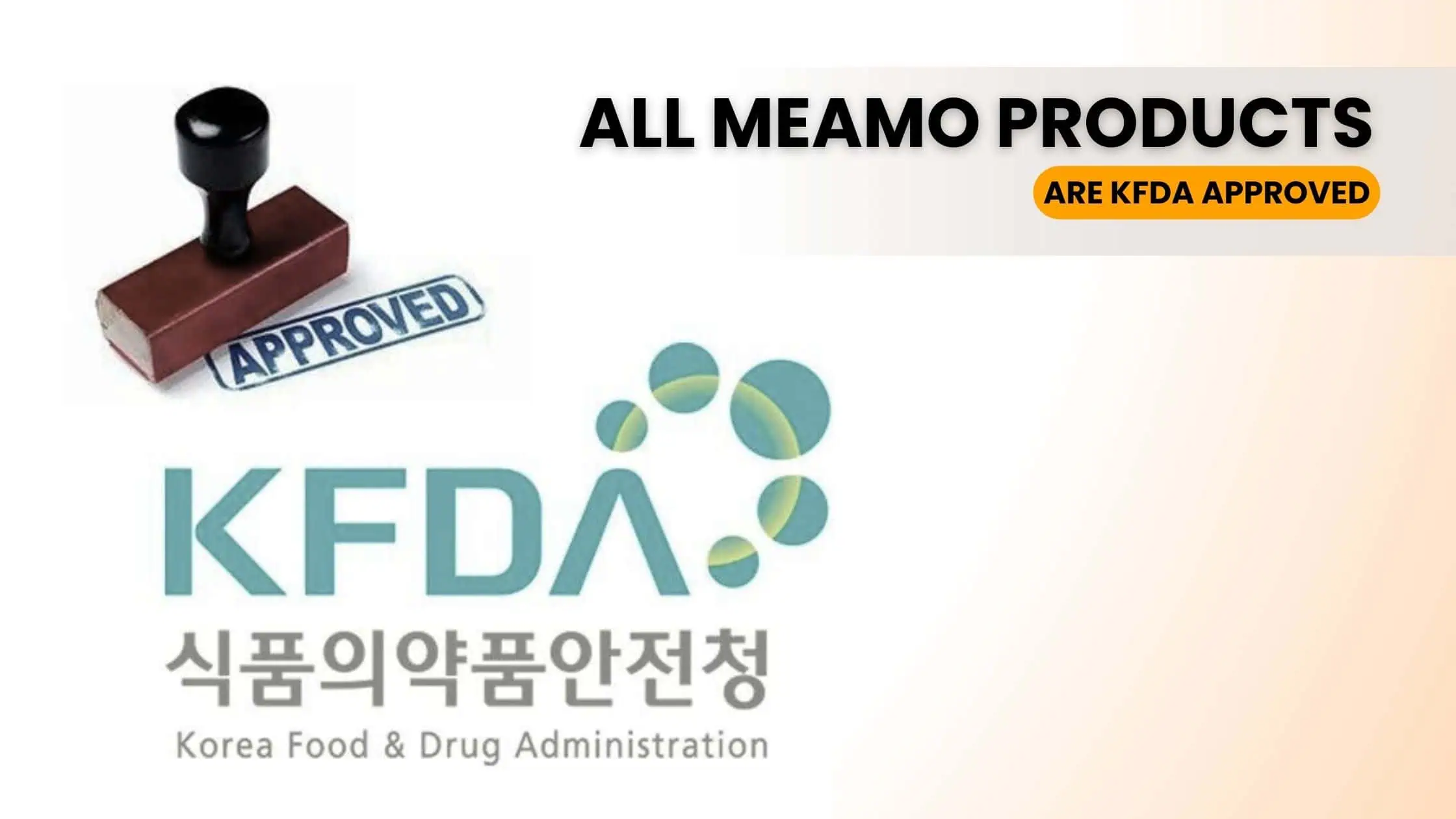 All Products Sold On Meamo Shop Are KFDA Approved | meamo